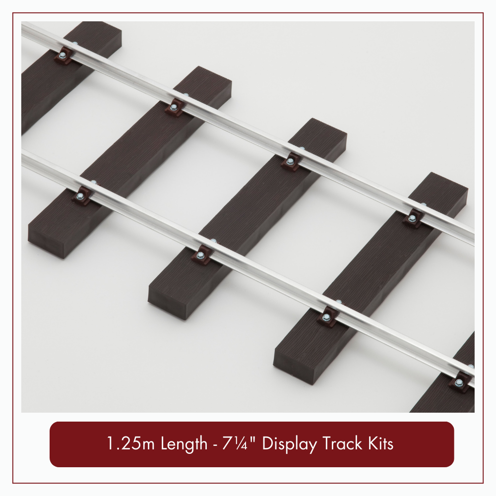 1.25m (4ft) -7¼" Gauge Display Track Kit with 16mm ( 5/8" x 5/8 ...