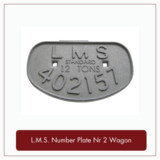 Wagon Number Plates