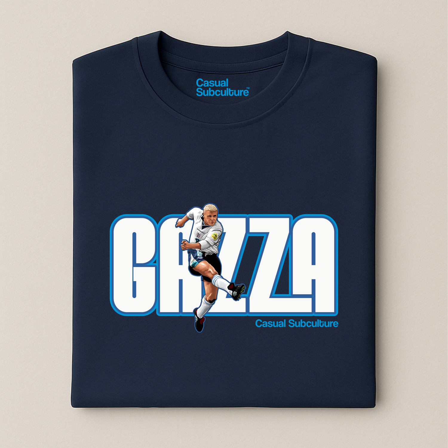 Gazza - England Retro T Shirt