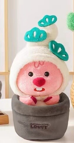 LOOPY中国正版九木杂物社公仔 放青松 6寸 / Loopy Relax Green Plush From CHINA （6-inch）