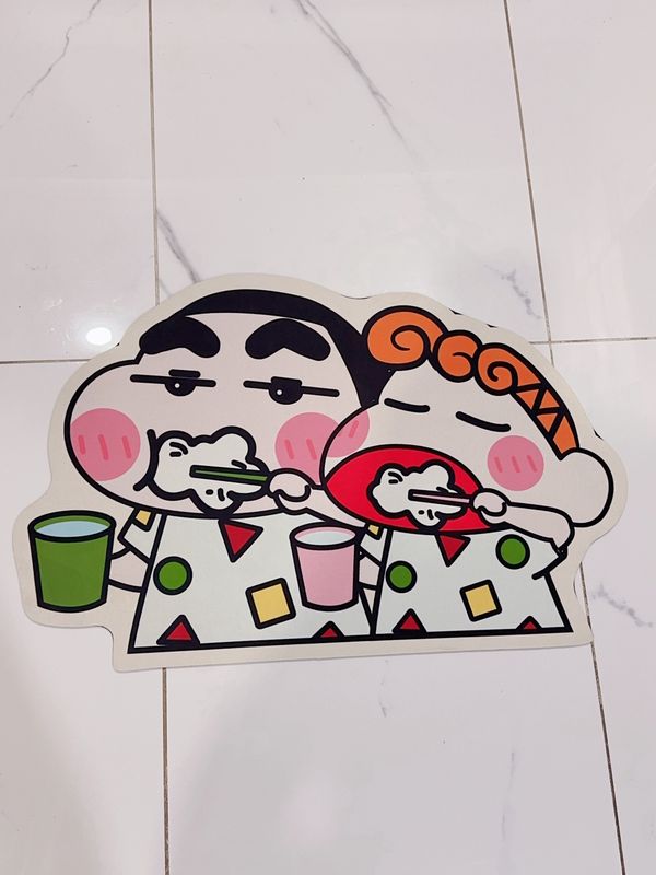 卡通浴室卫生间吸水地垫 小新小葵40*60cm / Shin-Chan & Hima-chan Bath Mat