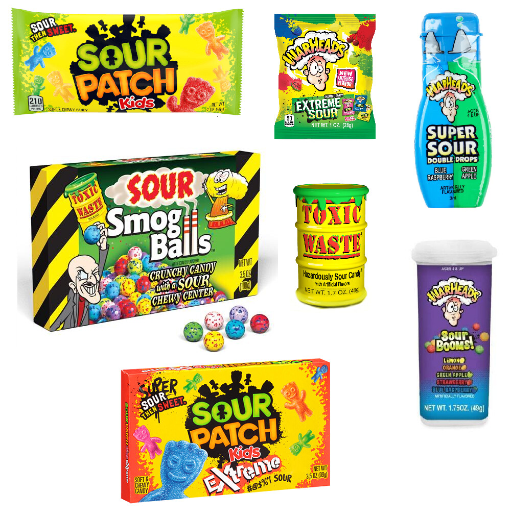 ANB Sour Sweets Gift Combo Bundle - Your Favorite Sour Snacks in One Box!