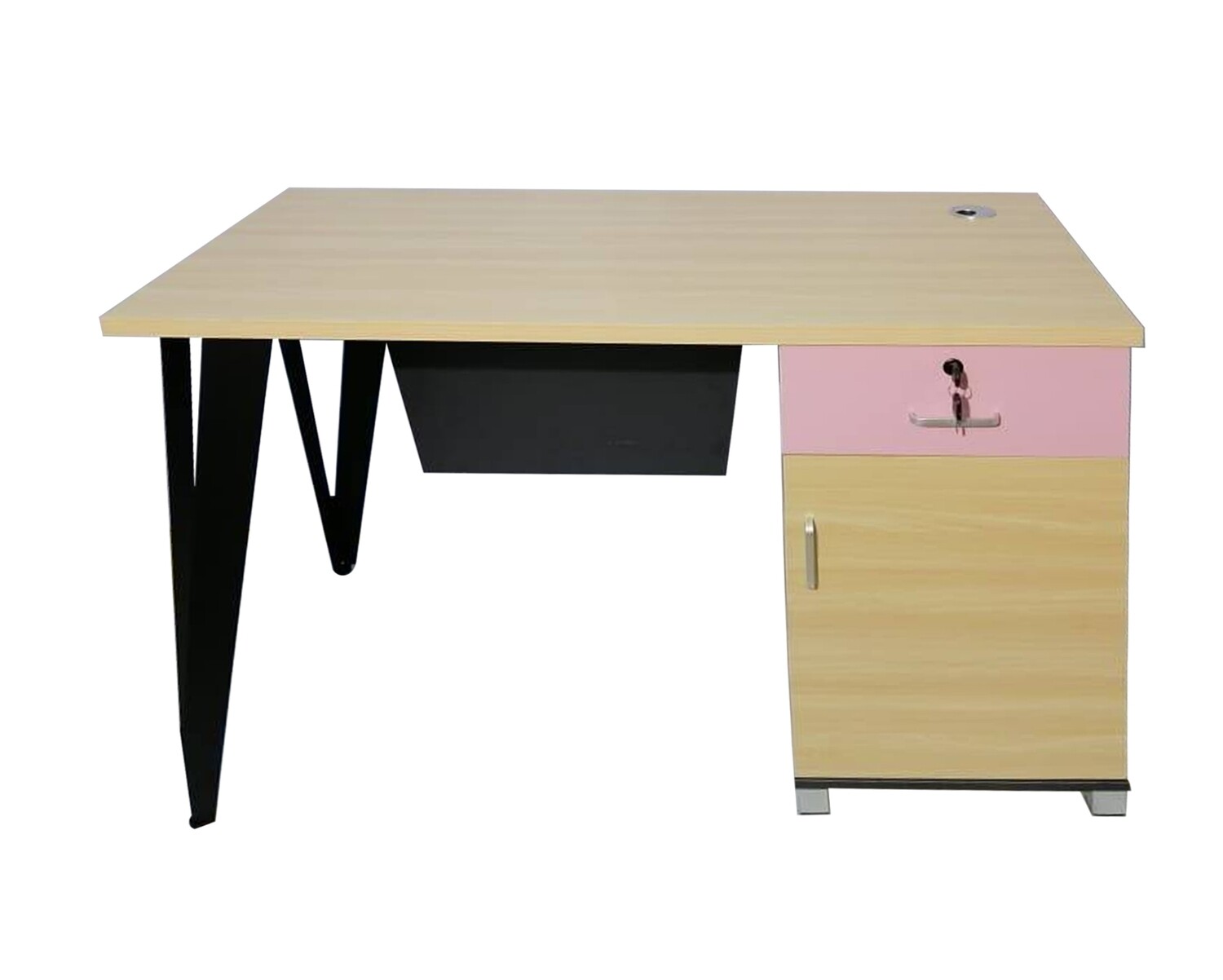 Ofix 502 Desk (120x60) Computer Desk (Ash+Pink)