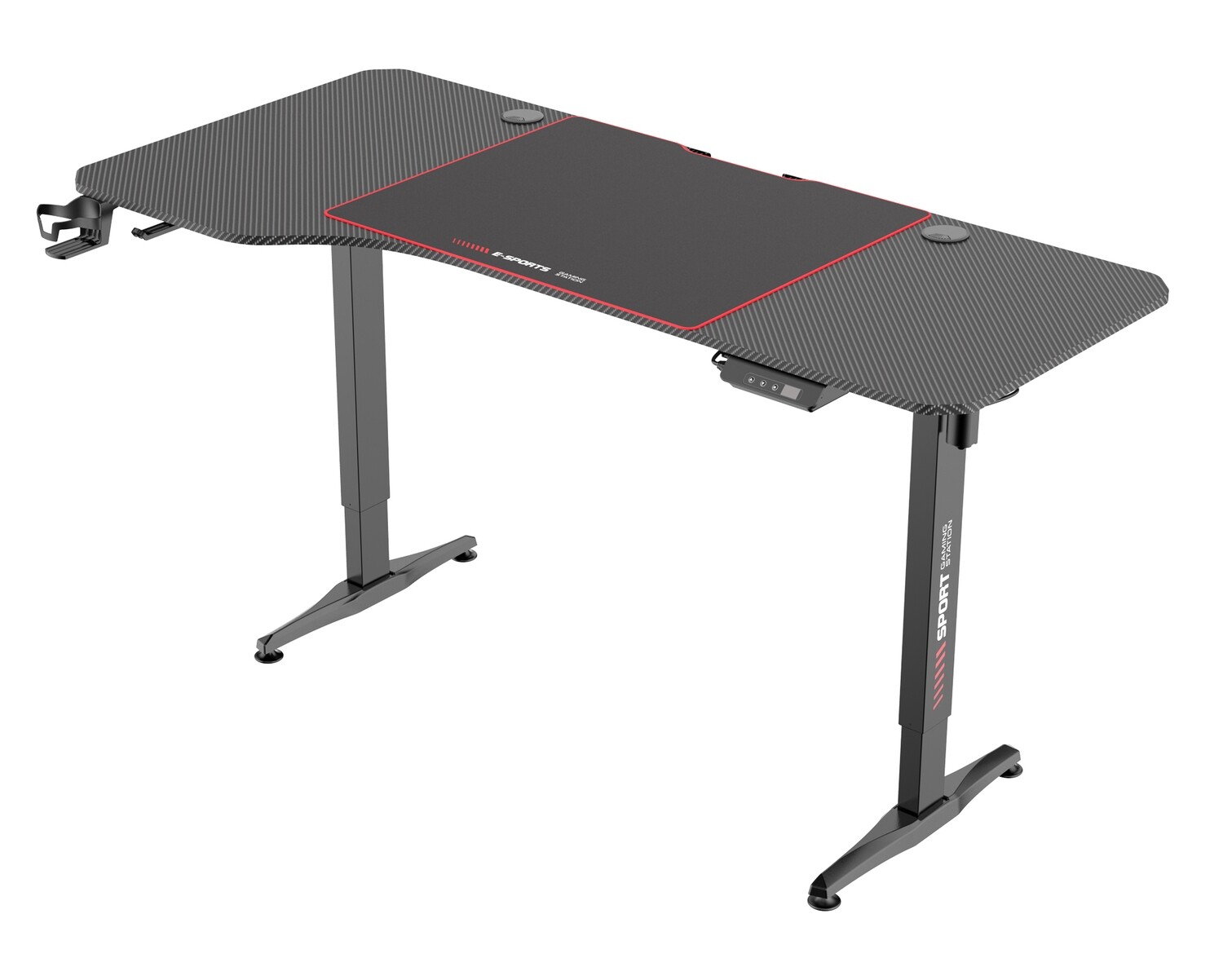XTM Blaze L-Shape Gaming Electric Height Adjustable Single Motor Desk ...