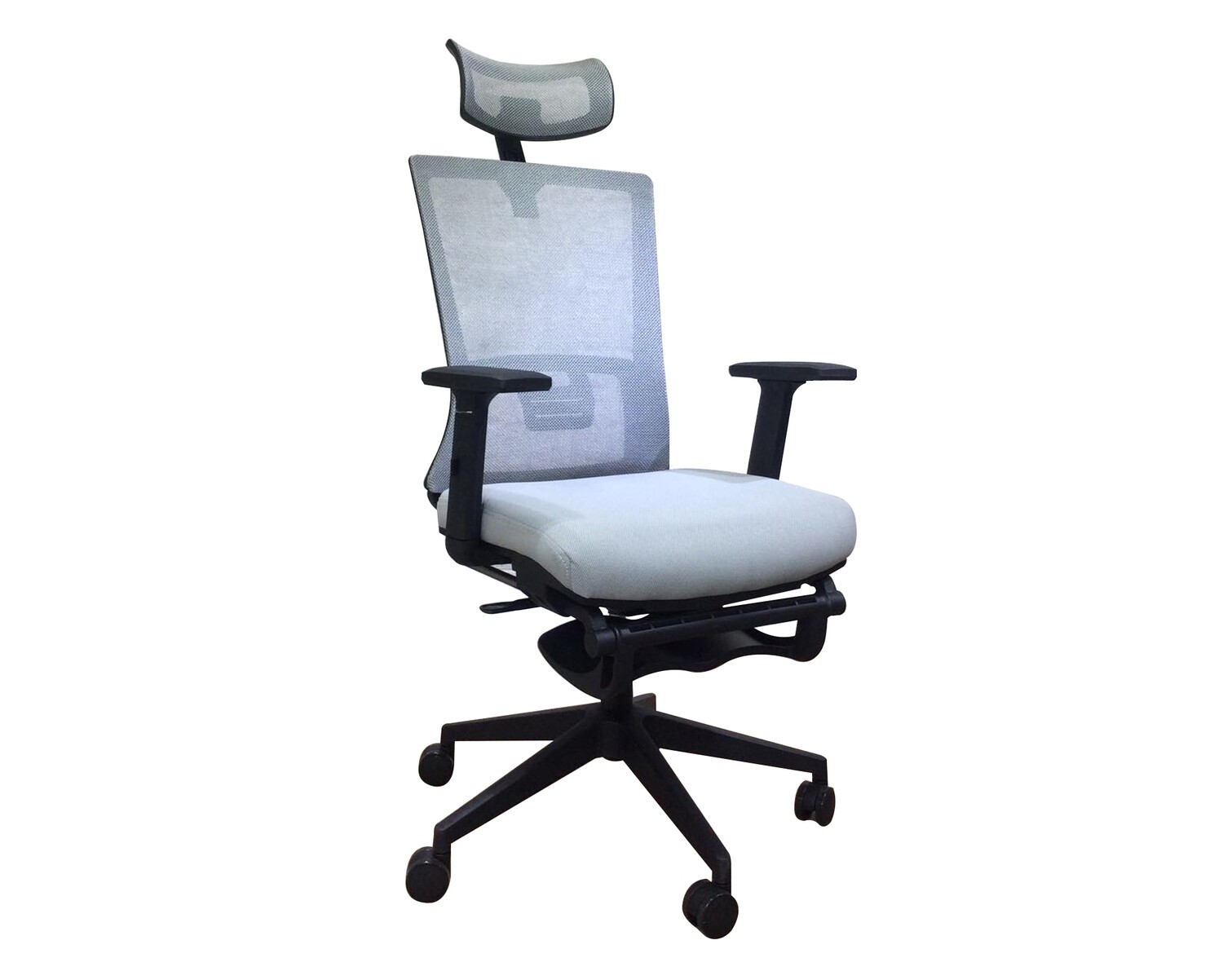 Ofix Korean F24 Office Chair with Footrest (Grey)