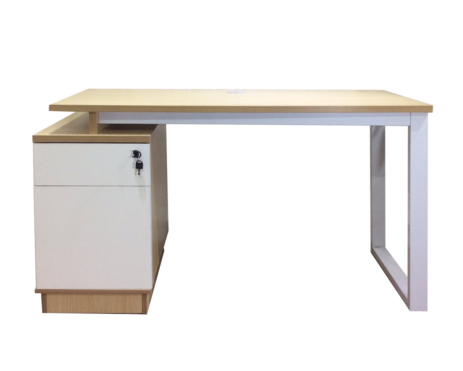 Ofix HY-T01 Computer Desk (130x60) (Ashwood White)