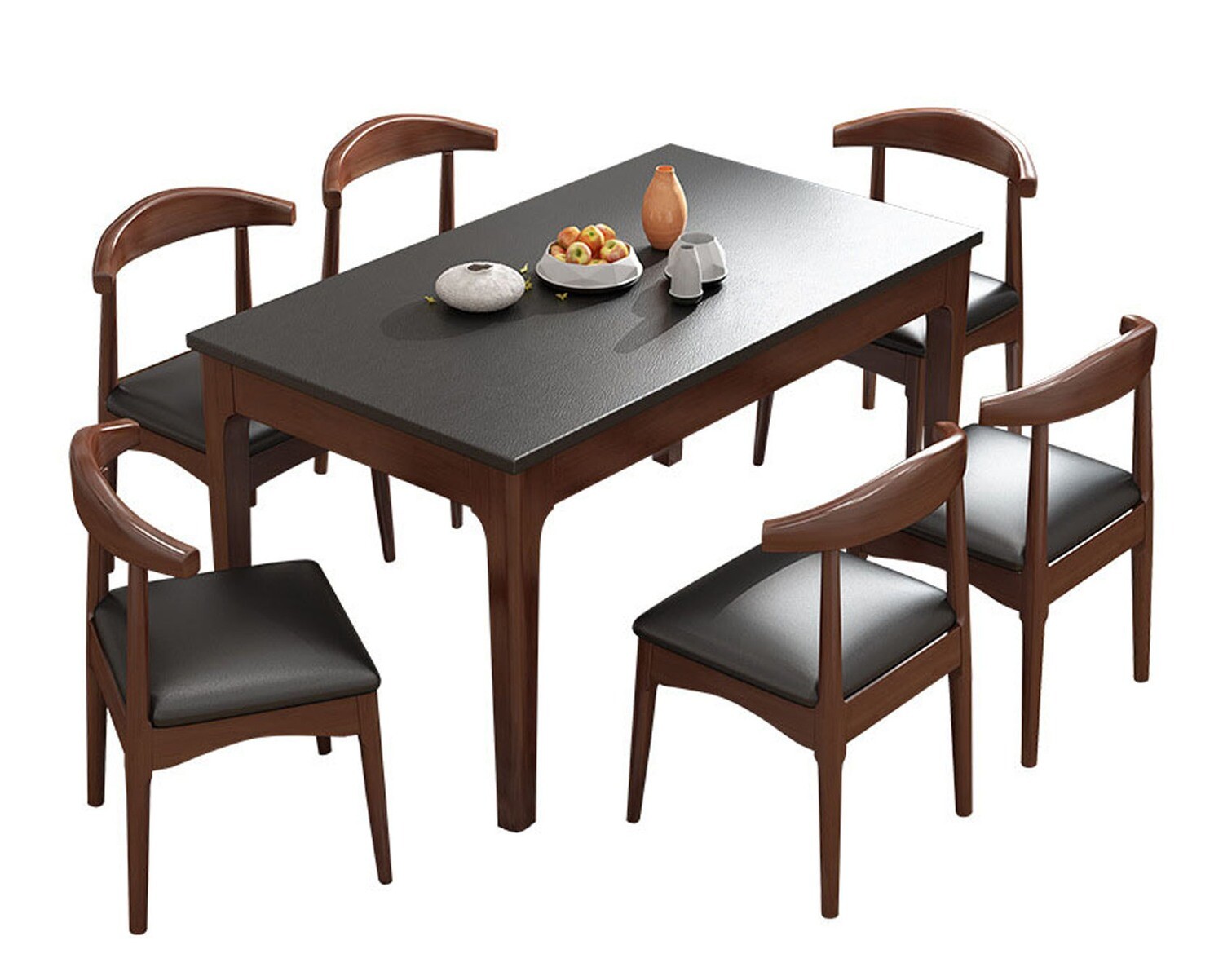 Ofix Dominic Solid Thailand Rubberwood Dining Set (Dining Table+4 ...