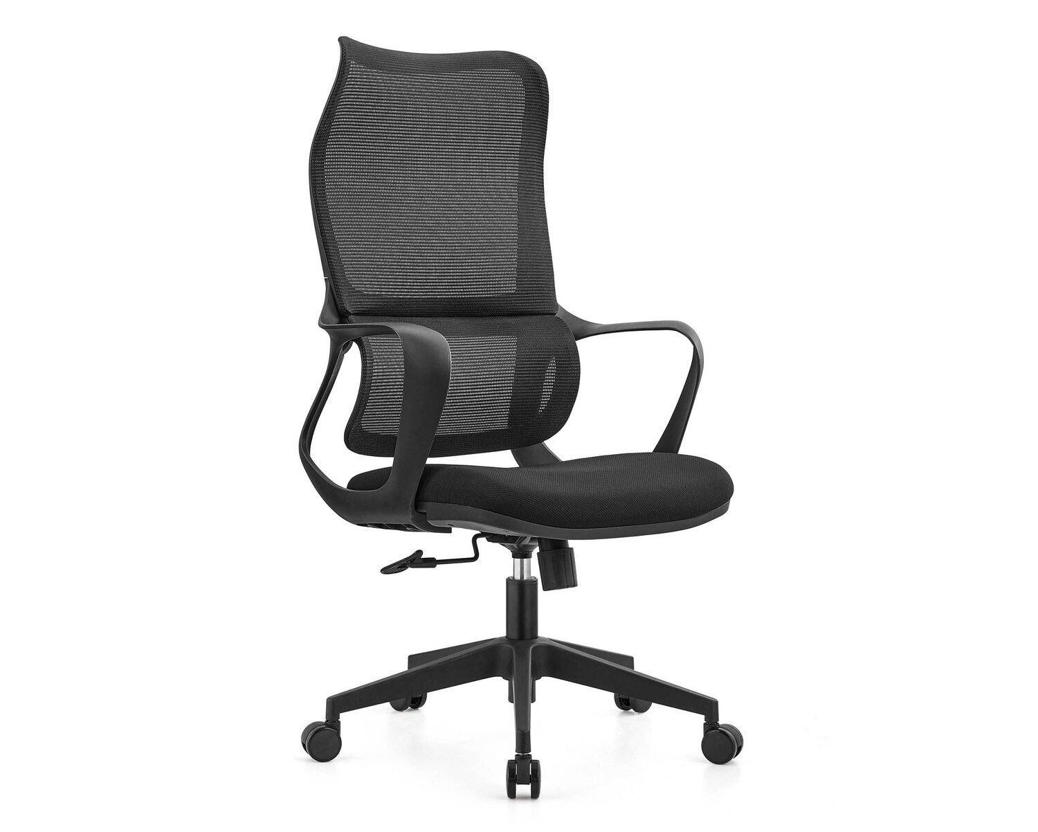 Ofix Premium-50 High Back Mesh Chair (Grey, Black)