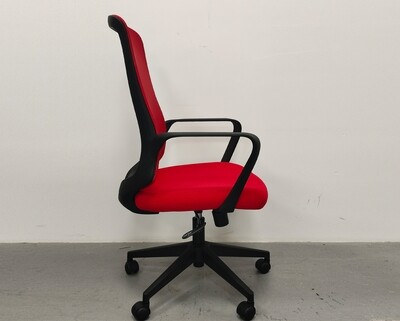 Ofix Korean 201 Mid Back Mesh Chair (Red, Blue+Grey, Black)