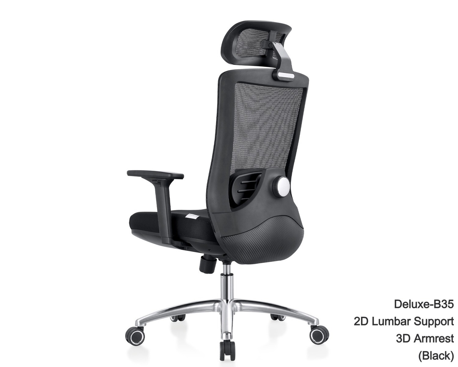 Ofix Deluxe-B35 Ergonomic Adjustable Headrest/3D Armrest With Lumbar ...