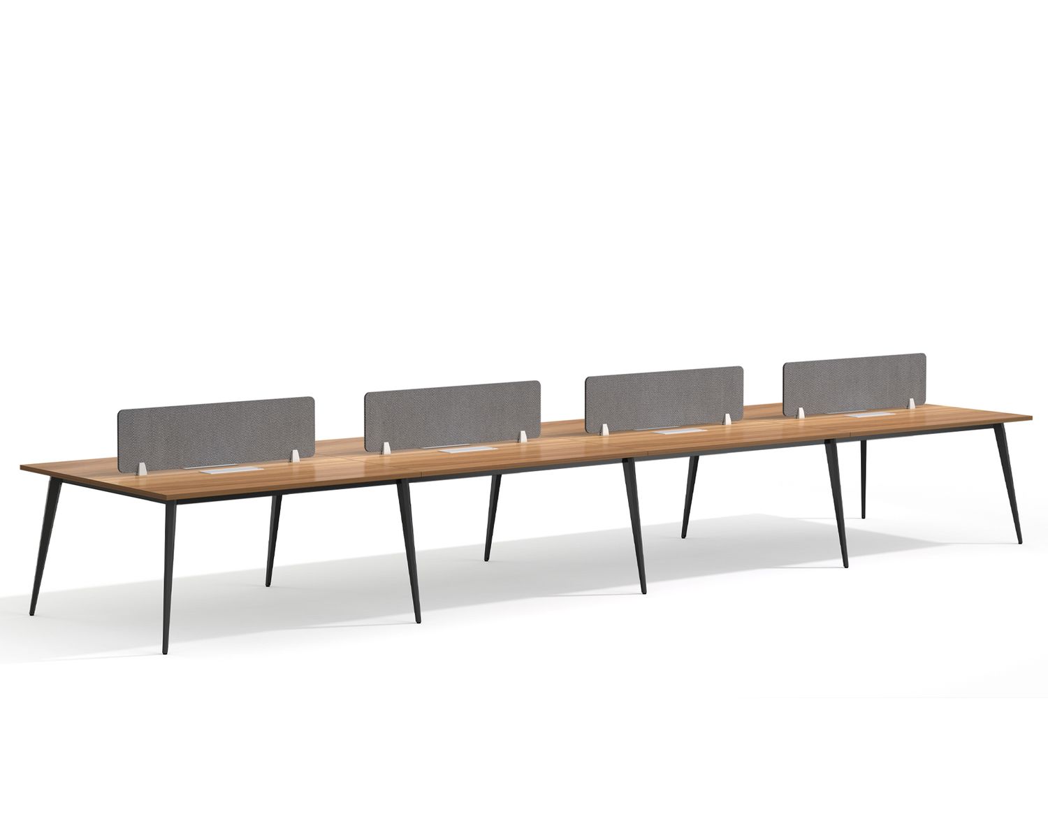 Ofix 800-WS 8 Seaters Workstation Partition (White, Walnut)