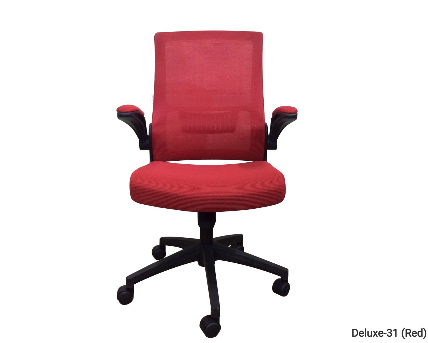 Ofix Deluxe-31 Mid Back/ Deluxe-31H High Back Mesh Office Chair (Black ...