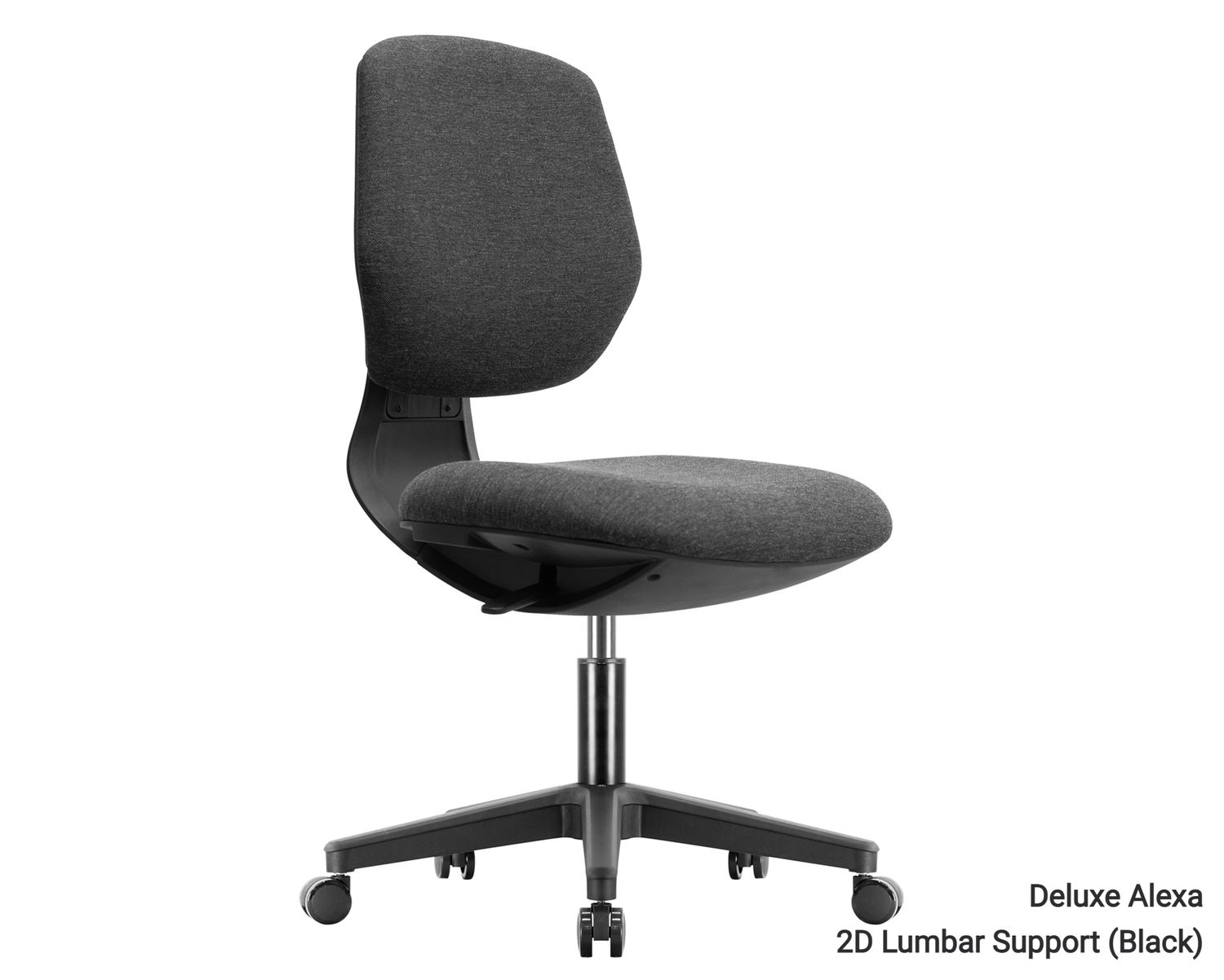 Ofix Deluxe Alexa Ergonomic Office Chair (2D Lumbar Support) (Black)