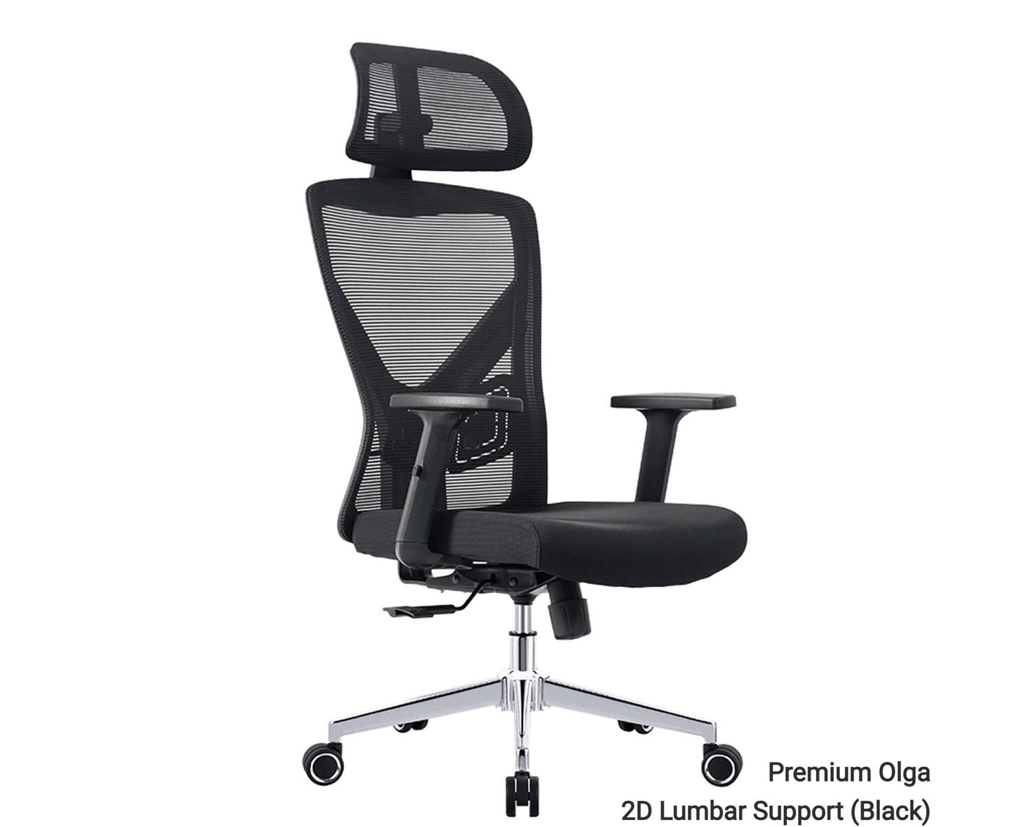 Ofix Premium Olga Ergonomic Office Chair (2D Lumbar Support) (Black, Red)