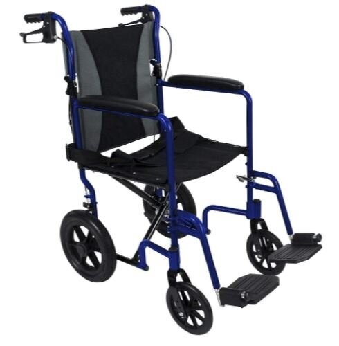 ECONOMY 17" WIDE TRANSPORT CHAIRS WITH 12" WHEELS