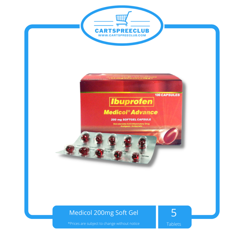 Medicol 200mg Soft Gel (5 capsules)