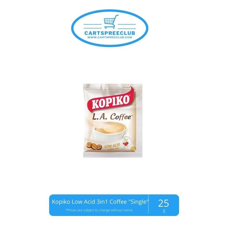 Kopiko Low Acid 3in1 Coffee "Single" 25g