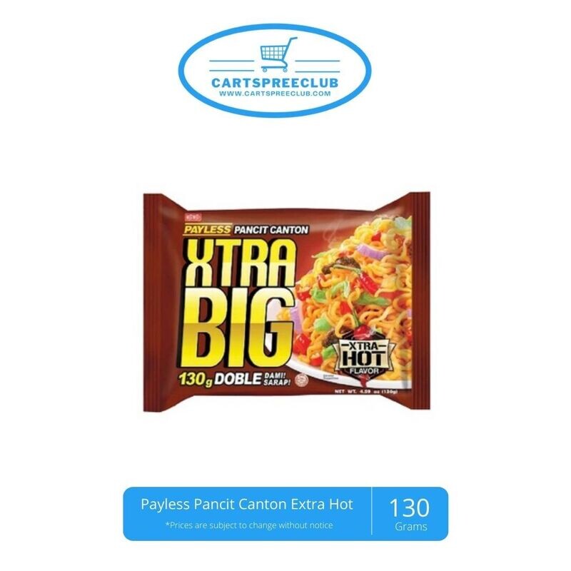 Payless Pancit Canton Xtra Big Extra Hot 130g
