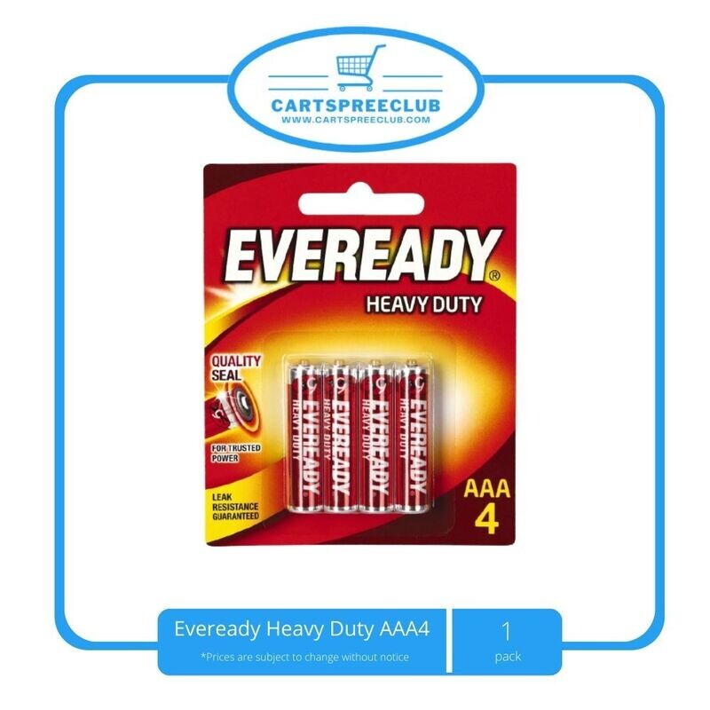 Eveready Heavy Duty Battery (Red) AAA4