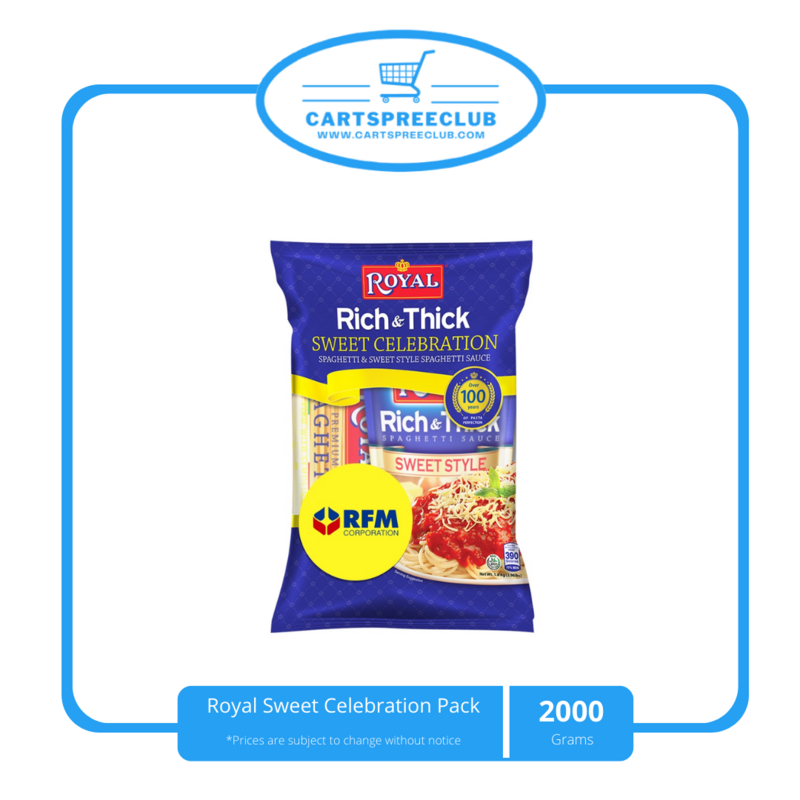 Royal Sweet Celebration Pack (1kg Sauce, 800g Pasta), 1.8kg
