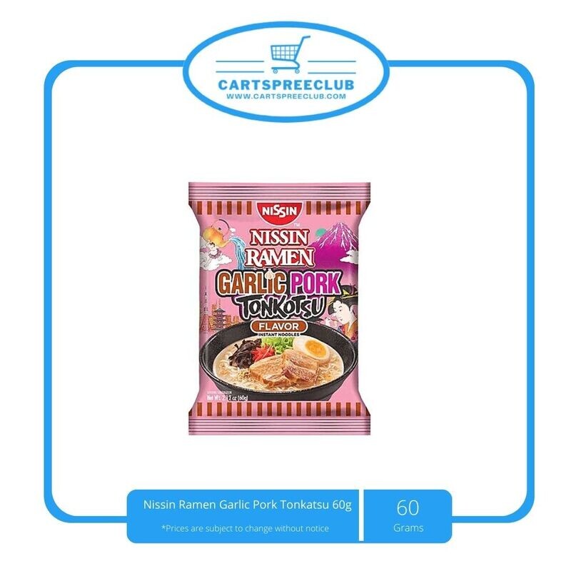Nissin Ramen Garlic Pork Tonkatsu 60g