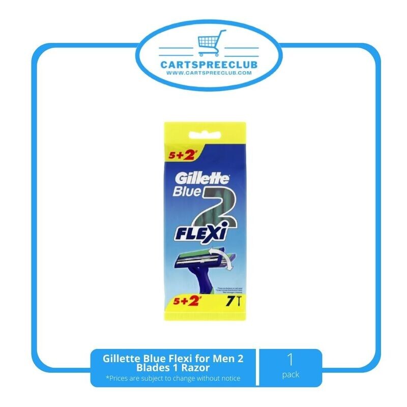 Gillette Blue Flexi for Men 2 Blades 1 Razor