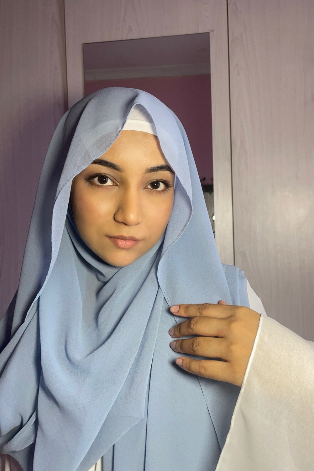 Baby Blue Chiffon Hijab