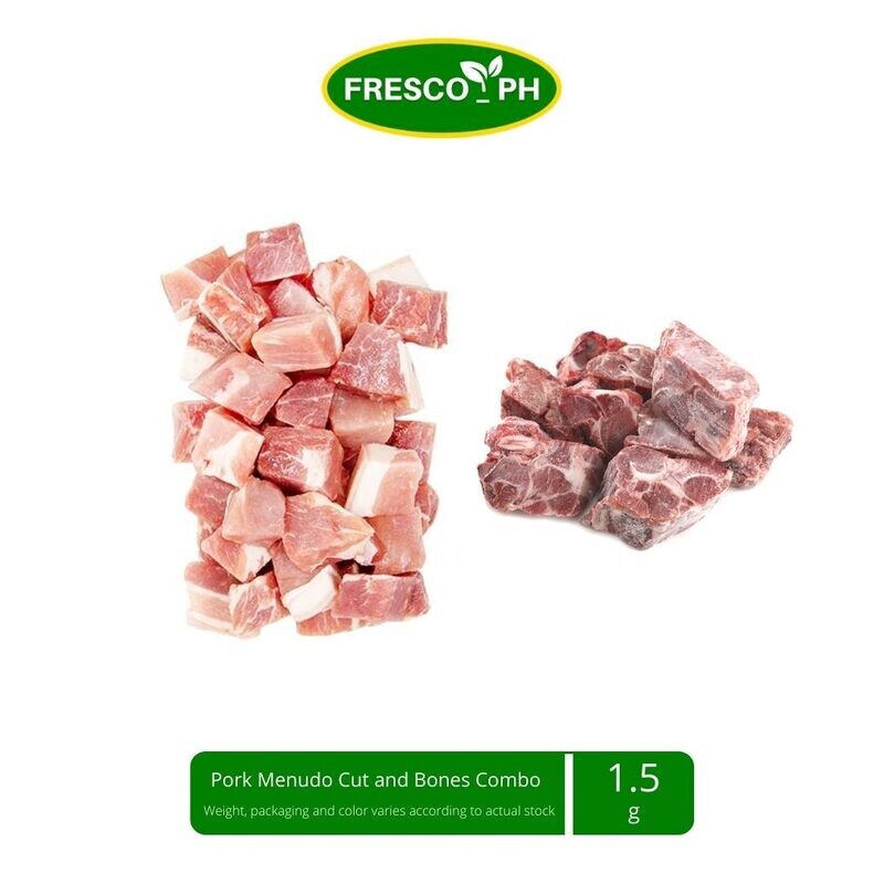 Pork Menudo Cut 1kl and Pork Bones 500g COMBO