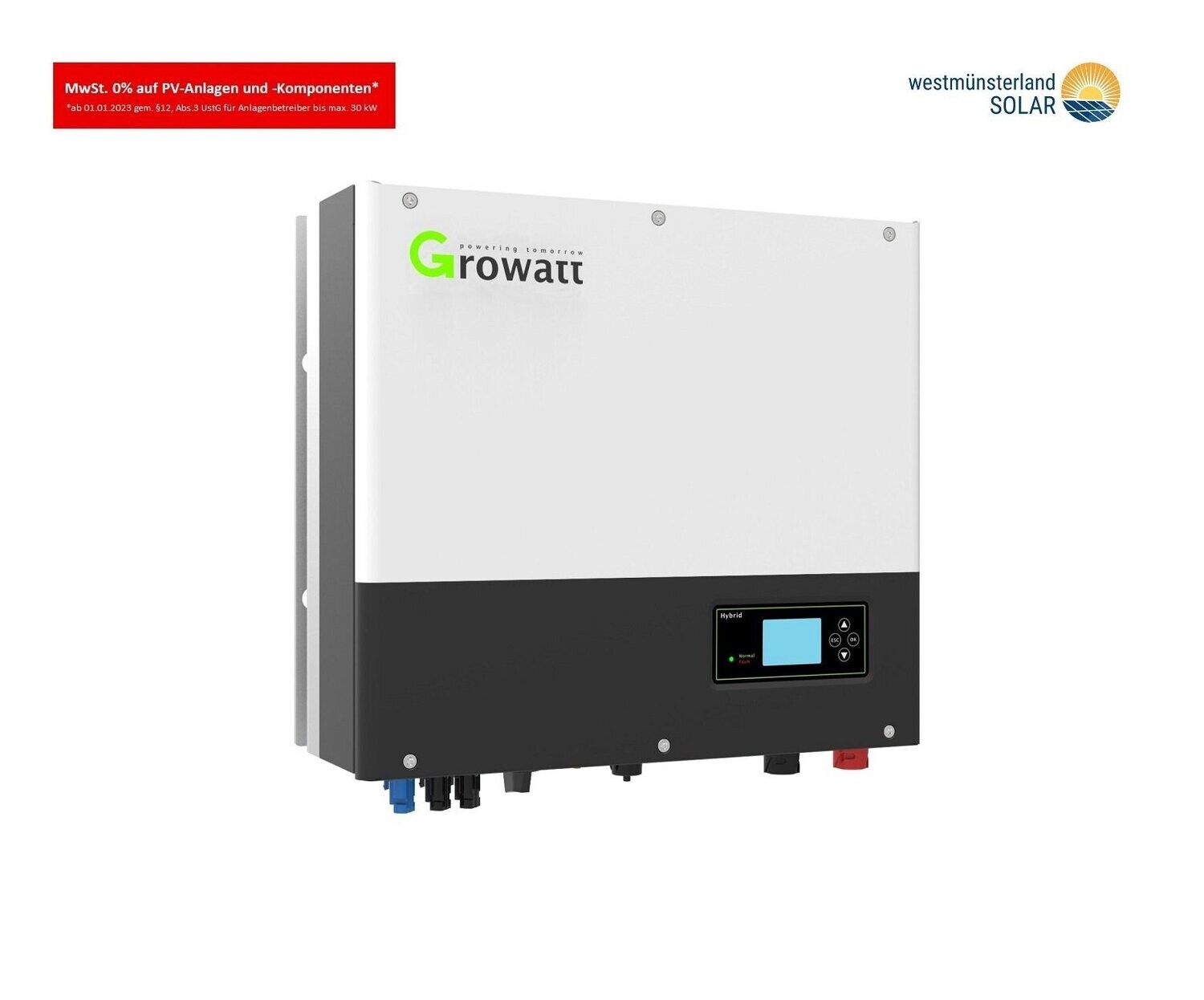 Growatt SPA 10000TL3 BH-UP 3PH Hybrid-Wechselrichter (inkl. WiFi-Shine X)