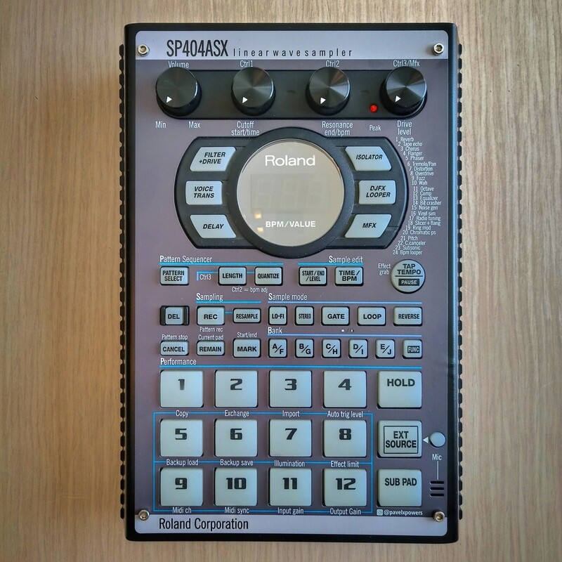 Vinyl skins for Roland SP-404SX or 404A (retro styles)