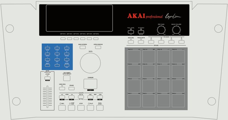 Skin for AKAI MPC 2000XL - MPC 60 mk2 style (DIGITAL files ONLY)