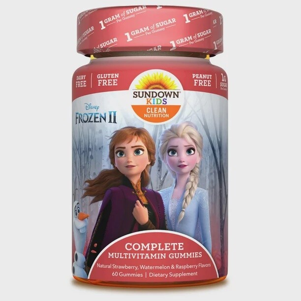 Sundown Kids Disney Frozen 2 Complete Multivitamin, 60 Count