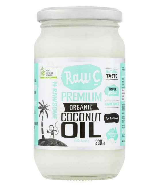 RAW C PREMIUM ORGANIC COCONUT OIL (330ML)