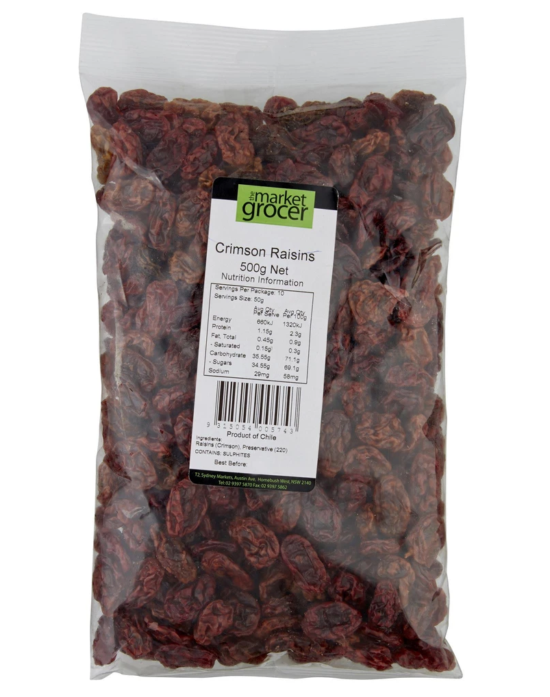 Crimson Raisins - The Market Grocer (500g)