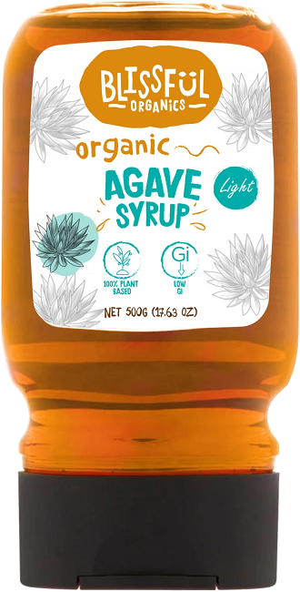 BLISSFUL ORGANIC AGAVE LIGHT SYRUP (500G)