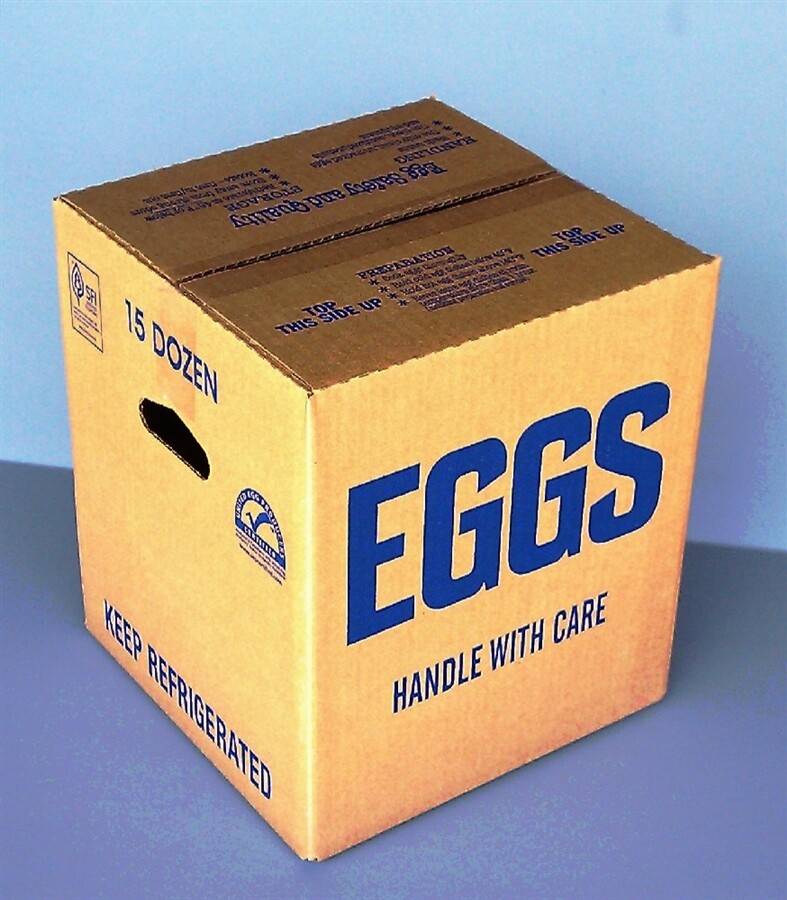 CAGE 700g EGGS CARTON BOX - 15 Dozen