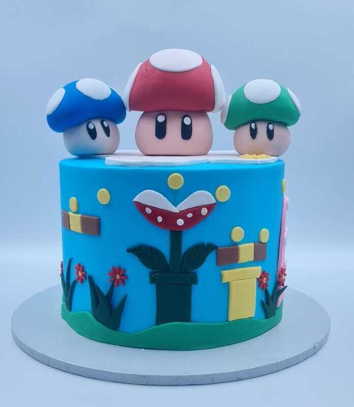 Supa Mario Themed Cake