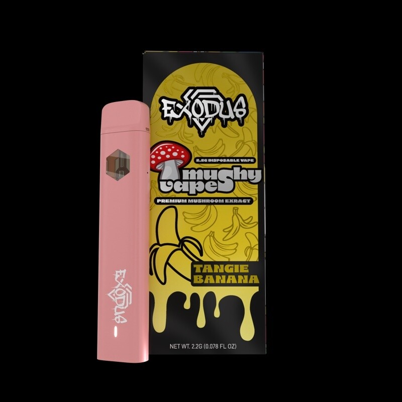Tangie Banana-EXODUS MUSHY VAPES AMANITA MULTIPLEX WAX DISPOSABLE VAPE 2.2G
