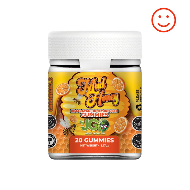 Orange Creamsicle-JGO Himalayan Mad Honey Gummies 20ct