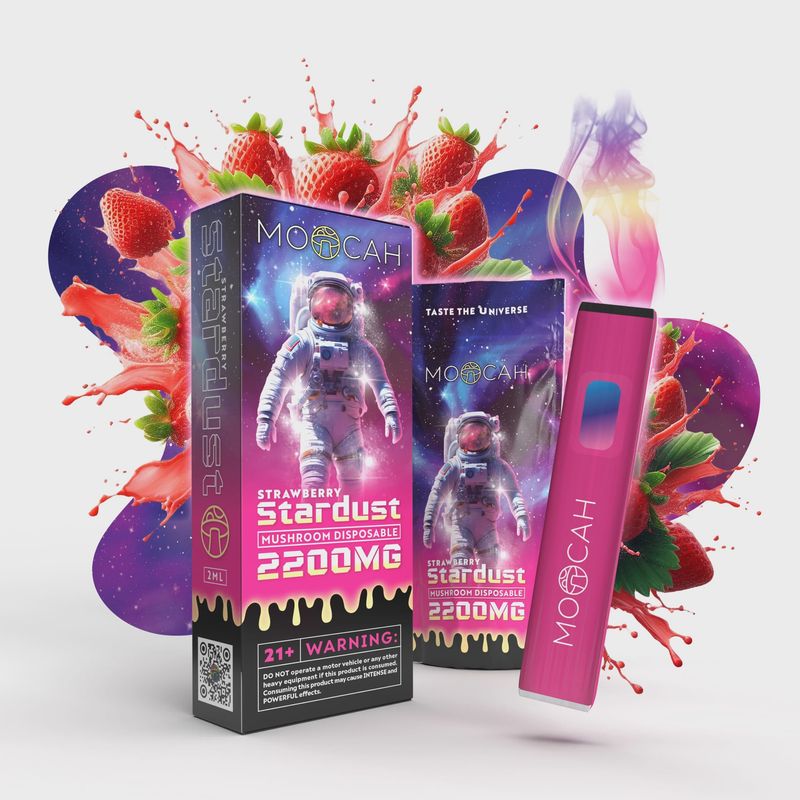 Strawberry Stardust-Moocah Mushroom Disposable Vape 2.2g