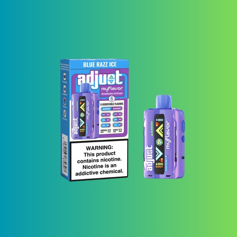 Blue Razz Ice-Adjust MyFlavor Rechargeable 40K
