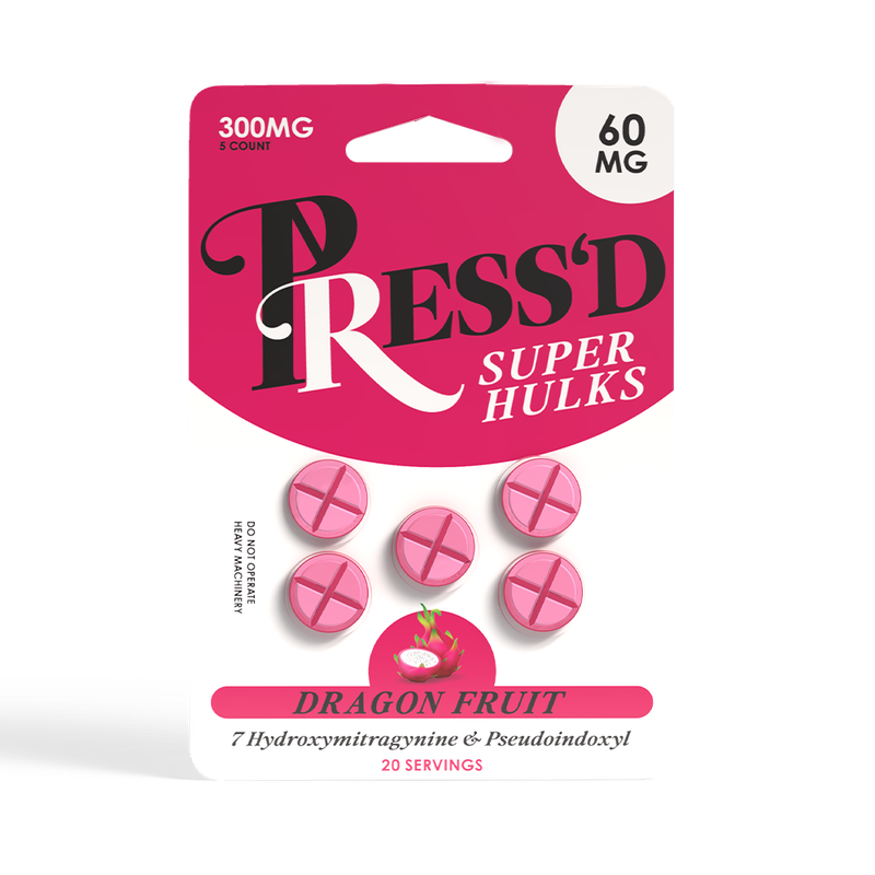 Press'd 7 - Hulk Blend Hydroxy Tablets 60mg (Dragon Fruit)