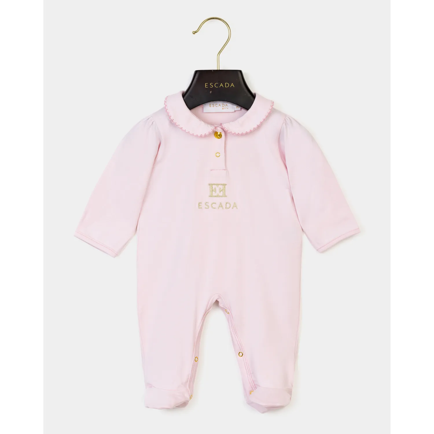 Escada Girls Pink Polo Footie Small Logo | Style 74217-802 - Kids ...