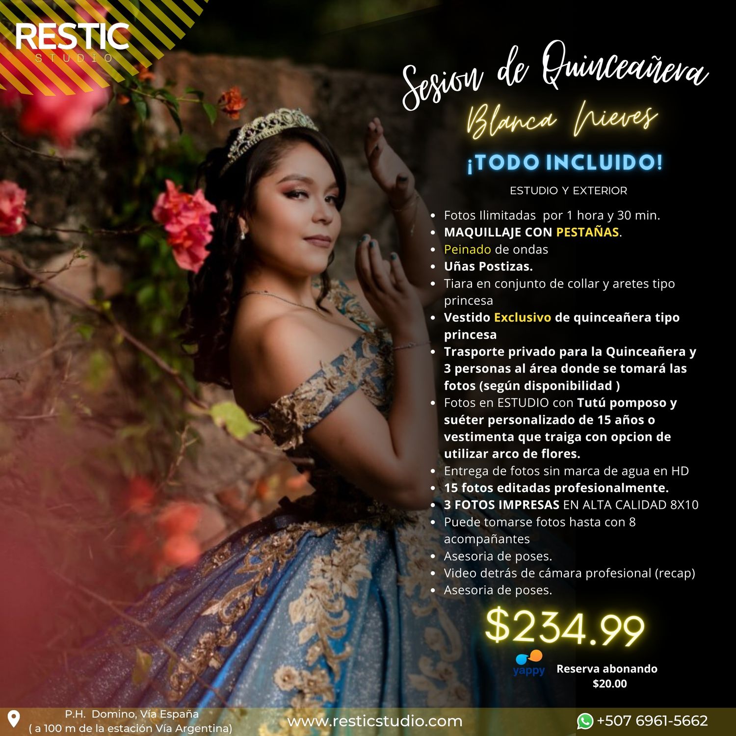 SESION DE 15 AÑOS DISNEY (TODO INCLUIDO)