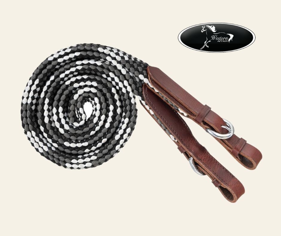 7ft Flat Braided Trail Reins