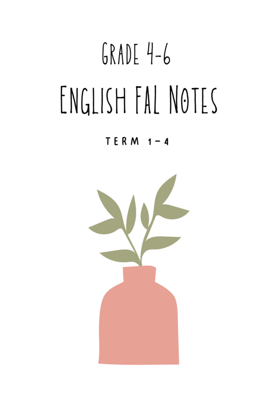 English FAL Grade 4-6 - Term 1-4 Notes
