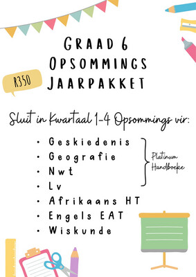 Graad 6 Opsommings