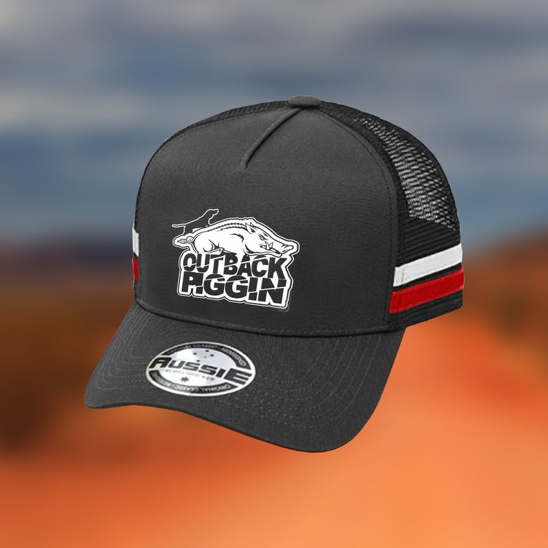 Outback Piggin Trucker Cap Black/Red