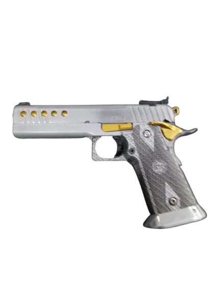 STI Edge 40 S&W Carbon, Gold Silver custom Pistol
