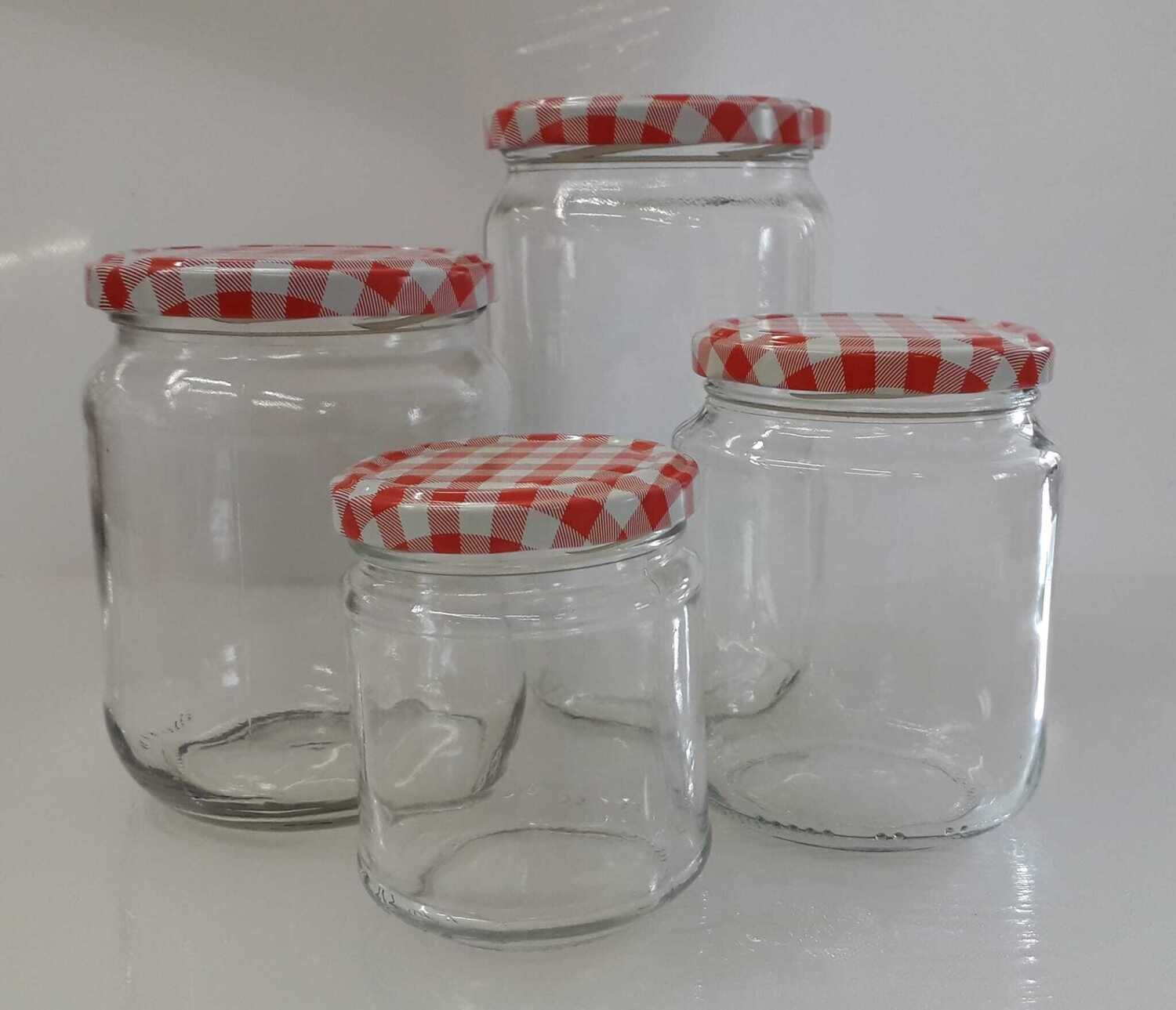 Set 6 vasi Conserve in vetro con tappo Italyglass